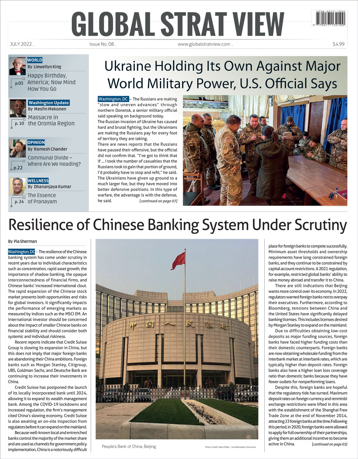 Global Strat View Print Edition: July 2022 - GLOBAL STRAT VIEW